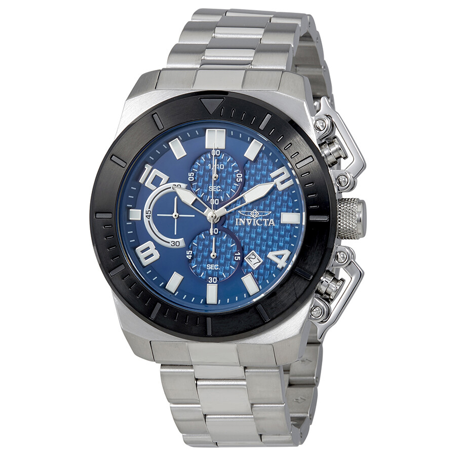 Invicta Pro Diver Chronograph Blue Dial Men's Watch 23405 886678285129 ...