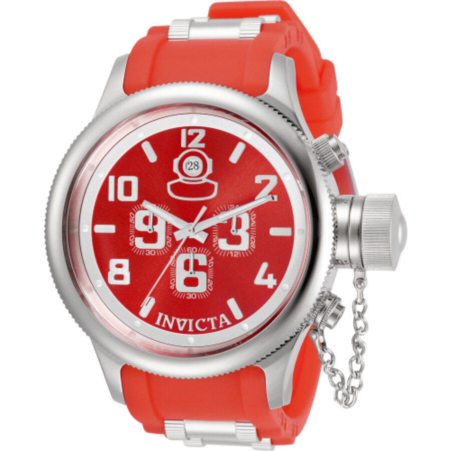 Invicta Pro Diver Chronograph GMT Quartz Red Dial Men's Watch 32992 ...