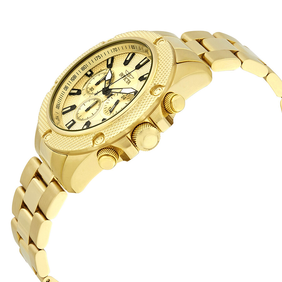 Invicta Pro Diver Chronograph Gold Dial Men's Watch 22720 - Pro Diver ...
