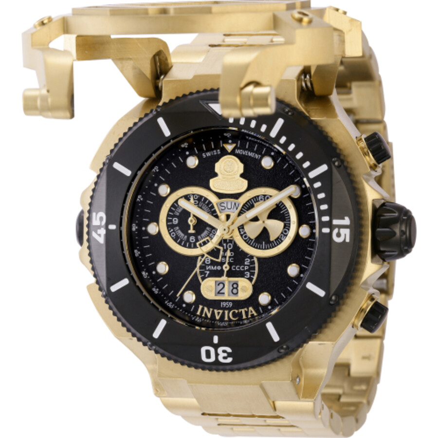 Invicta Pro Diver Chronograph Quartz Black Dial Men's Watch 37174 ...