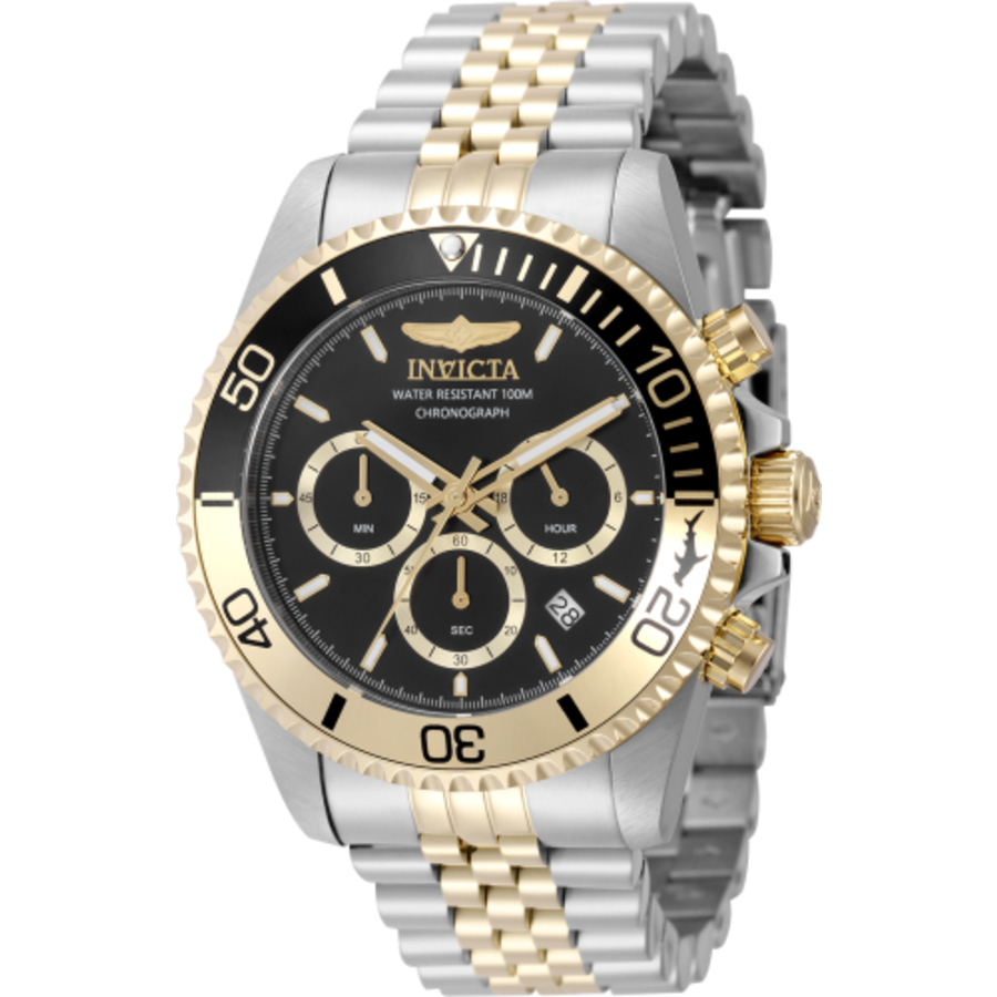 Invicta Pro Diver Chronograph Quartz Black Dial Men's Watch 49837 ...