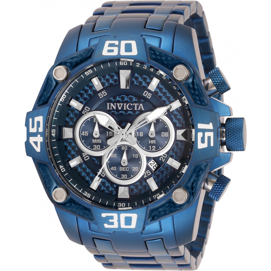Invicta Pro Diver Chronograph Quartz Blue Dial Men's Watch 33851 ...