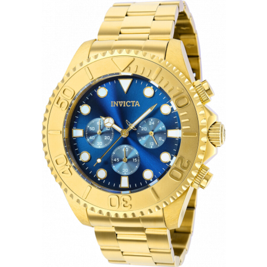 Invicta Pro Diver Chronograph Quartz Blue Dial Men's Watch 36974 ...