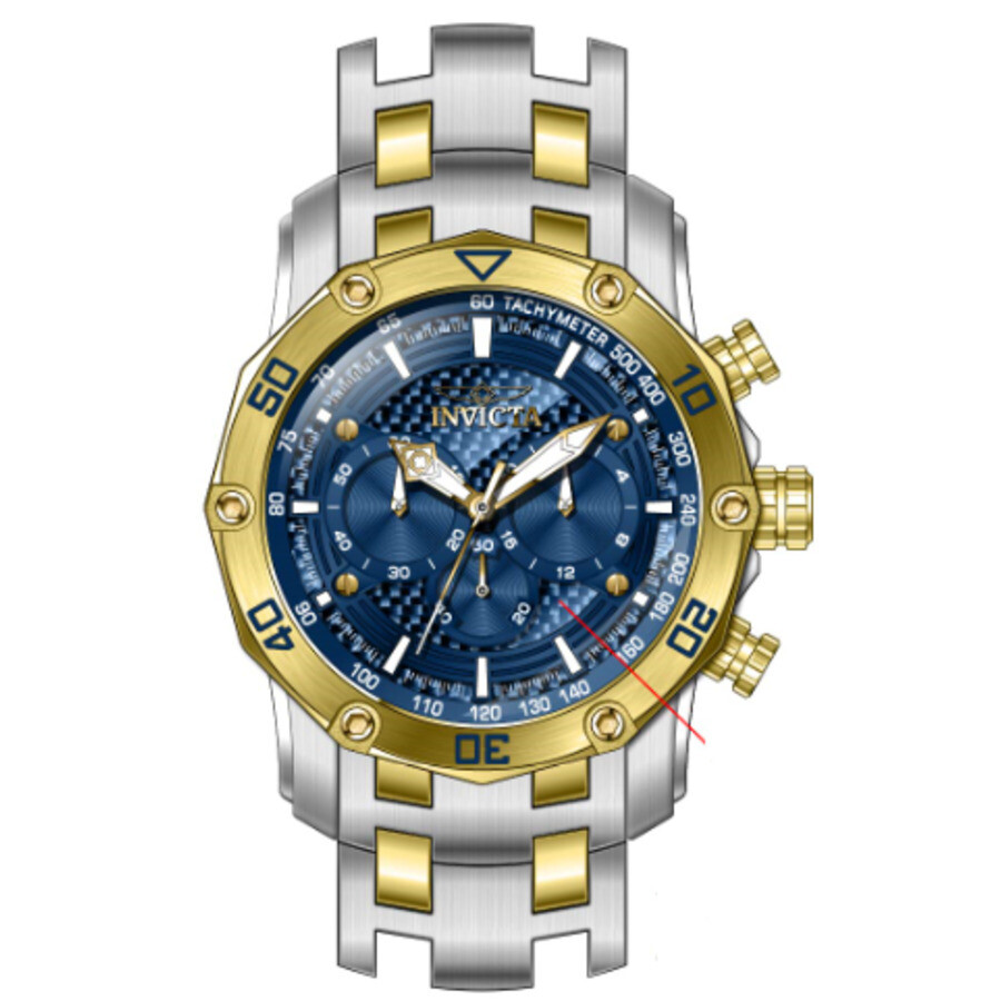 Invicta Pro Diver Chronograph Quartz Blue Dial Men's Watch 38447 ...