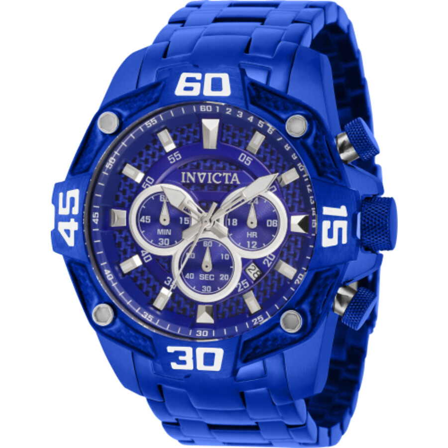Invicta Pro Diver Chronograph Quartz Blue Dial Men's Watch 40255 ...