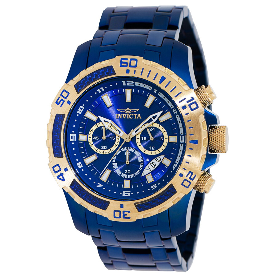 Invicta Pro Diver Chronograph Quartz Blue Dial Men's Watch 40907 ...