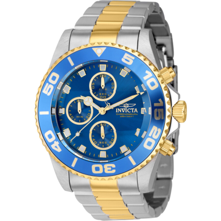 Invicta Pro Diver Chronograph Quartz Blue Dial Men's Watch 43408 ...