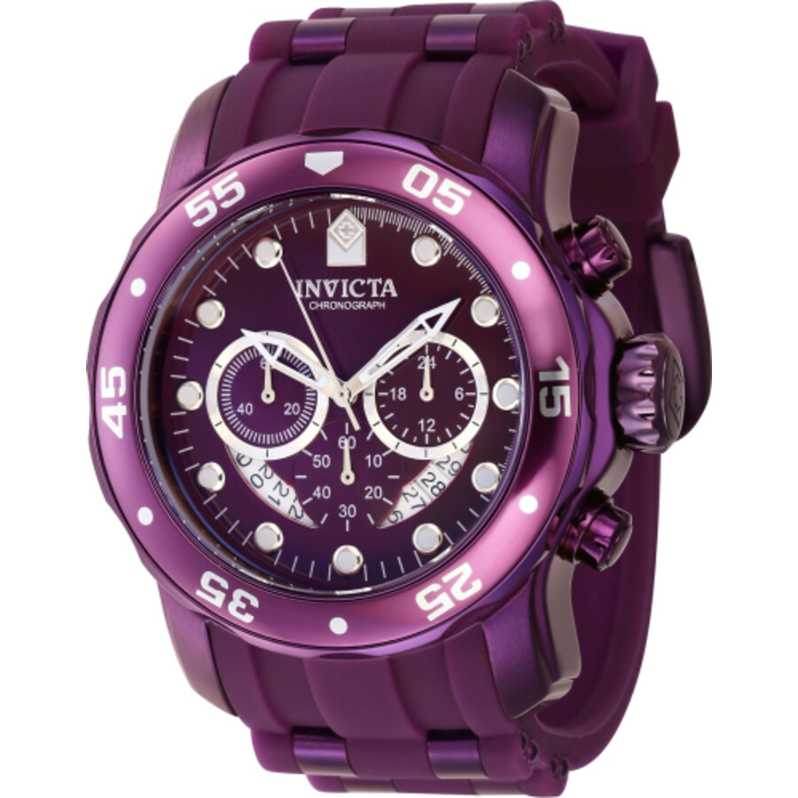 Invicta Pro Diver Chronograph Quartz Purple Dial Men's Watch 40927 ...