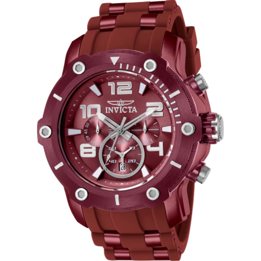 Invicta Pro Diver Chronograph Quartz Red Dial Men's Watch 40799 ...