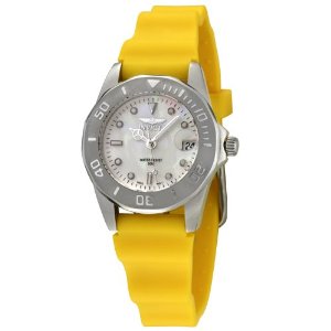 Invicta Pro Diver Collection Yellow Rubber Ladies Watch 0002 ...