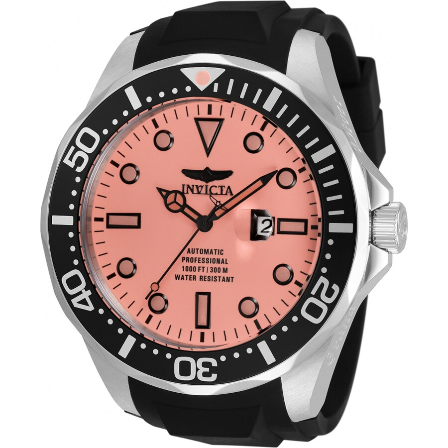 Invicta Pro Diver Date Automatic Red Dial Men's Watch 33606 ...