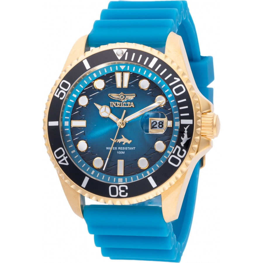 Invicta Pro Diver Date Quartz Blue Dial Men's Watch 47170 886678624843 ...