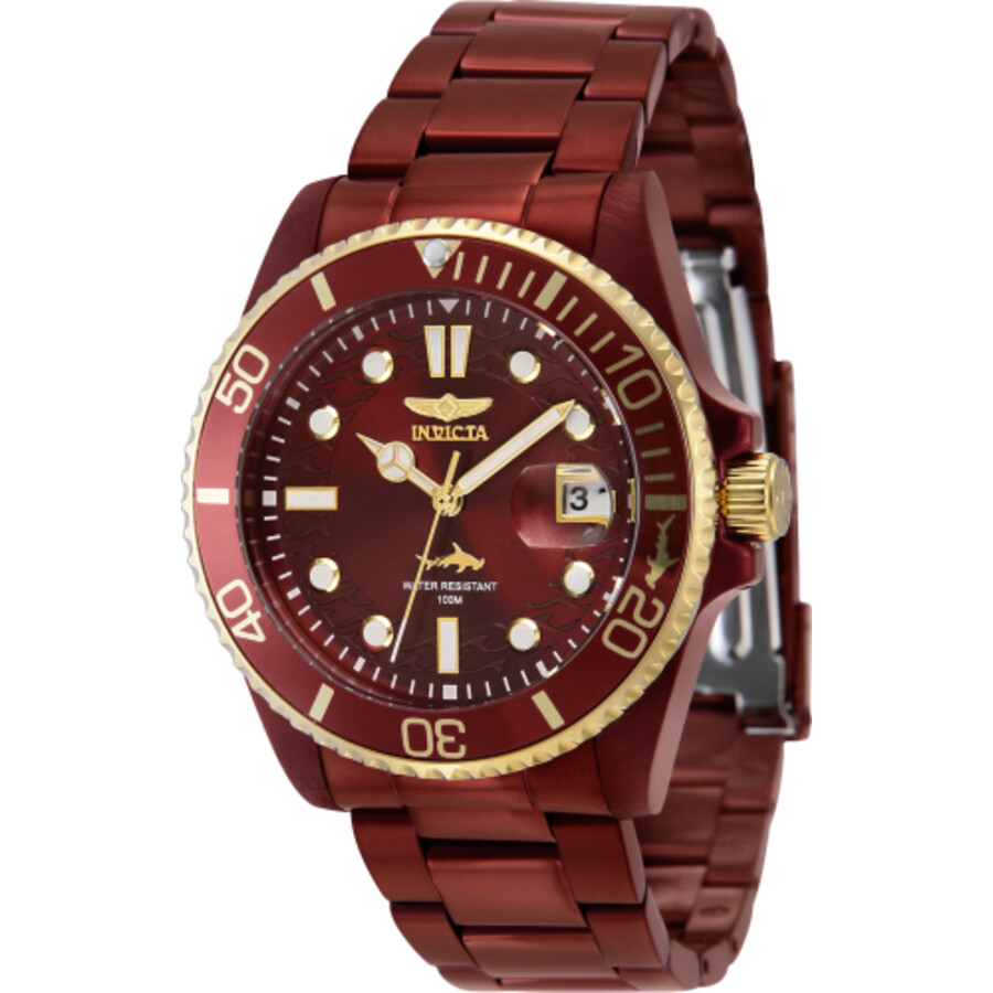 Invicta Pro Diver Date Quartz Red Dial Unisex Watch 40873 886678547814 ...