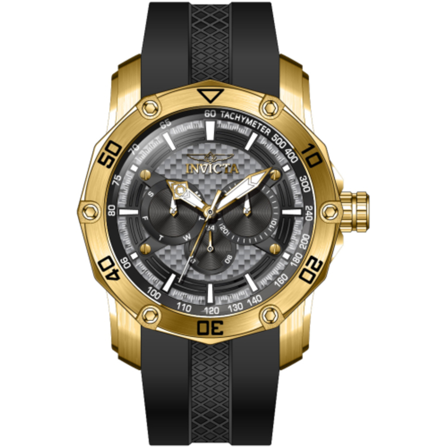 Invicta Pro Diver GMT Date Day Quartz Grey Dial Men's Watch 45744 ...