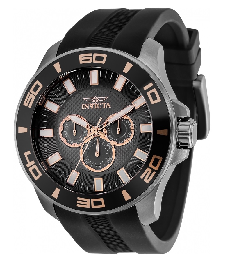 Invicta Pro Diver GMT Quartz Black Dial Men's Watch 35741 886678437481 ...