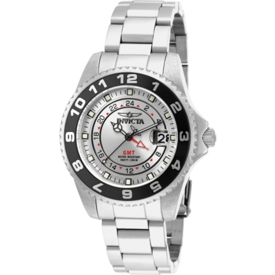 Invicta Pro Diver GMT Quartz Silver Dial Ladies Watch 18247 ...