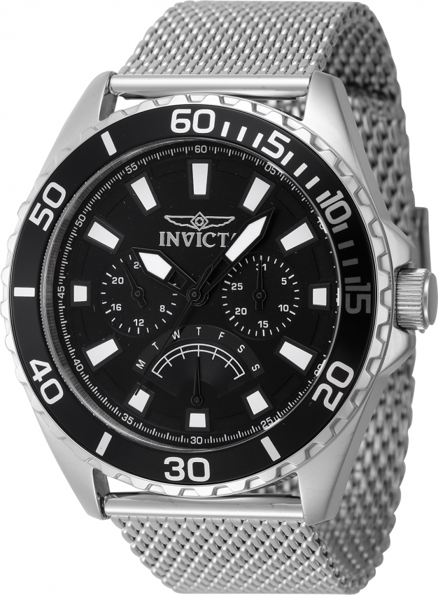 Invicta Pro Diver GMT Retrograde Quartz Black Dial Men's Watch 46907 ...