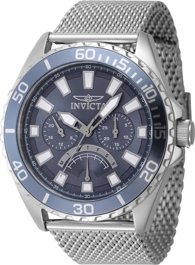 Invicta Pro Diver GMT Retrograde Quartz Blue Dial Men's Watch 46905 ...