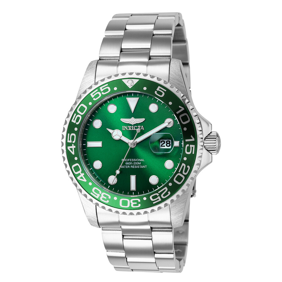 Invicta Pro Diver Green Dial Men's Watch 36546 886678446629 - Pro Diver ...