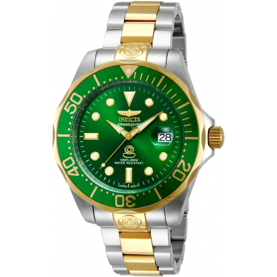 Invicta Pro Diver Green Dial Stainless Steel Men's Watch 13928 ...