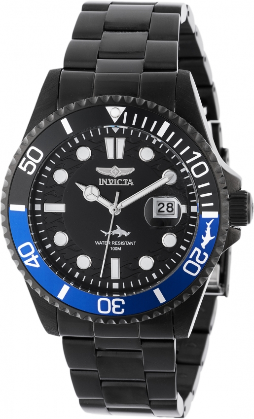 Invicta Pro Diver LATAM Exclusive Quartz Black Dial Batman Bezel Men's ...
