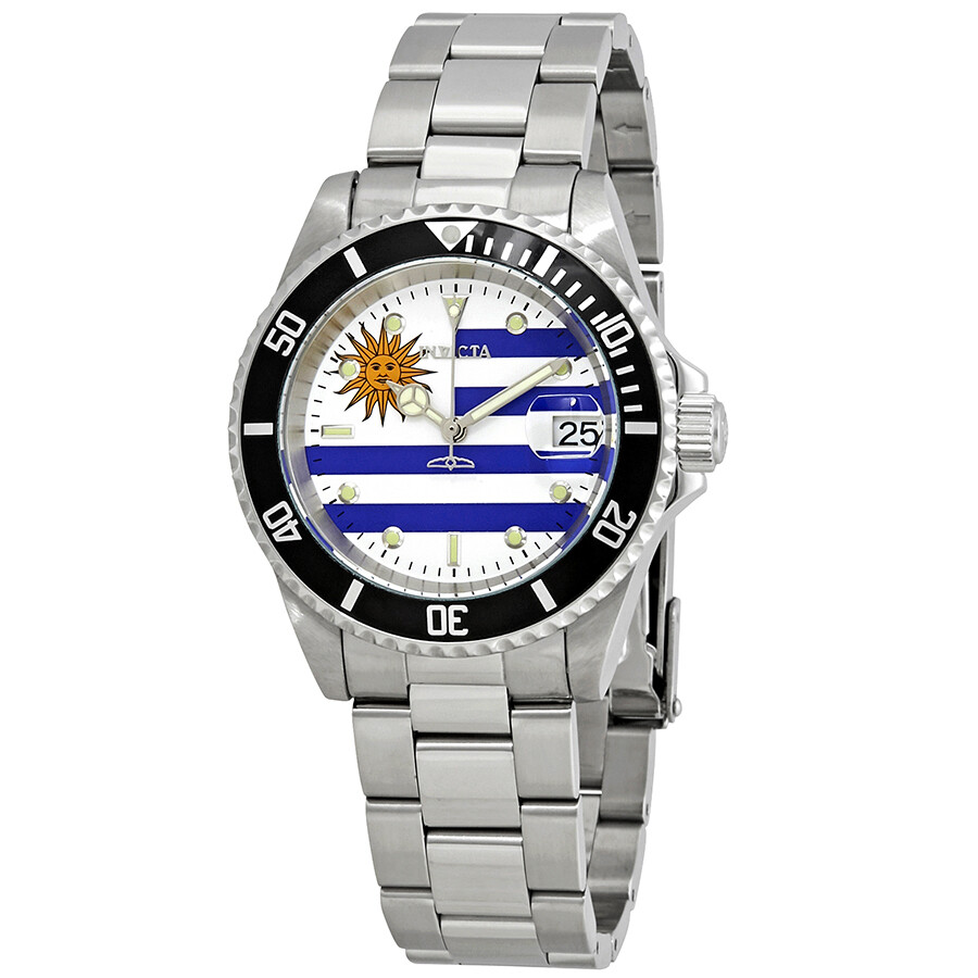 Invicta Pro Diver Limited World Soccer Uruguay Edition Automatic Men's ...