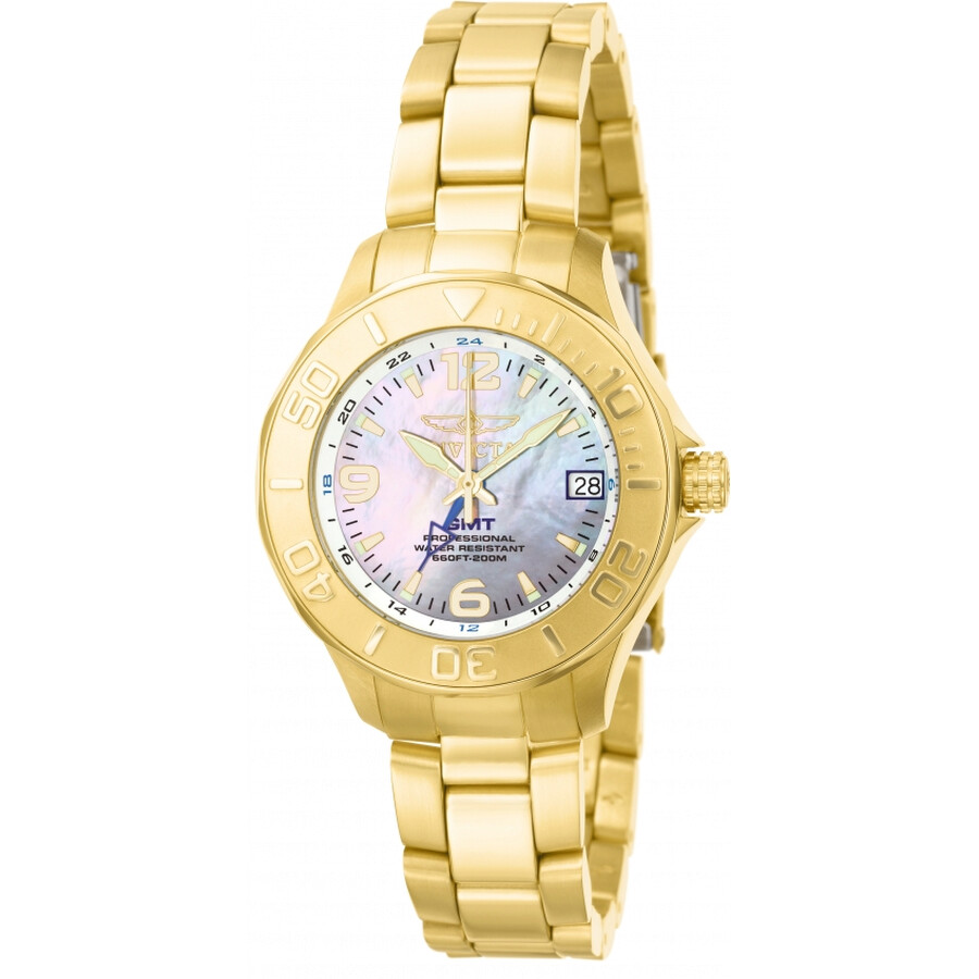 Invicta Pro Diver Mother of Pearl Dial Ladies Watch 6891 843836068918 ...