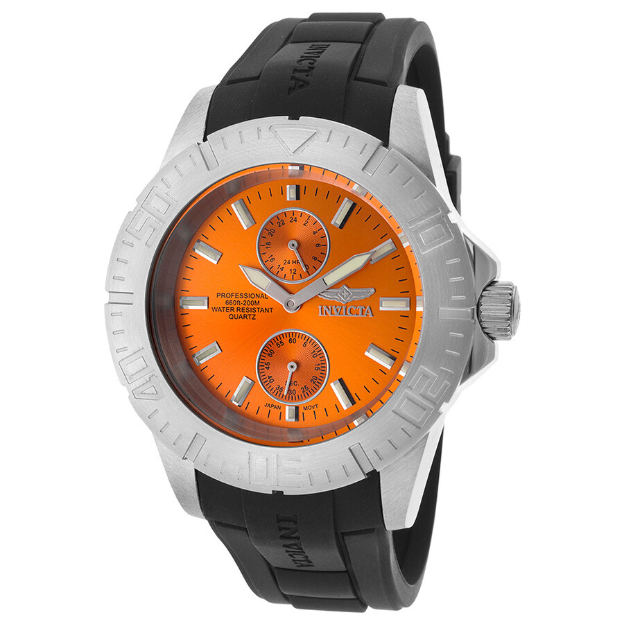 Invicta Pro Diver Orange Dial Men's Watch 14385 886678150205 - Pro ...
