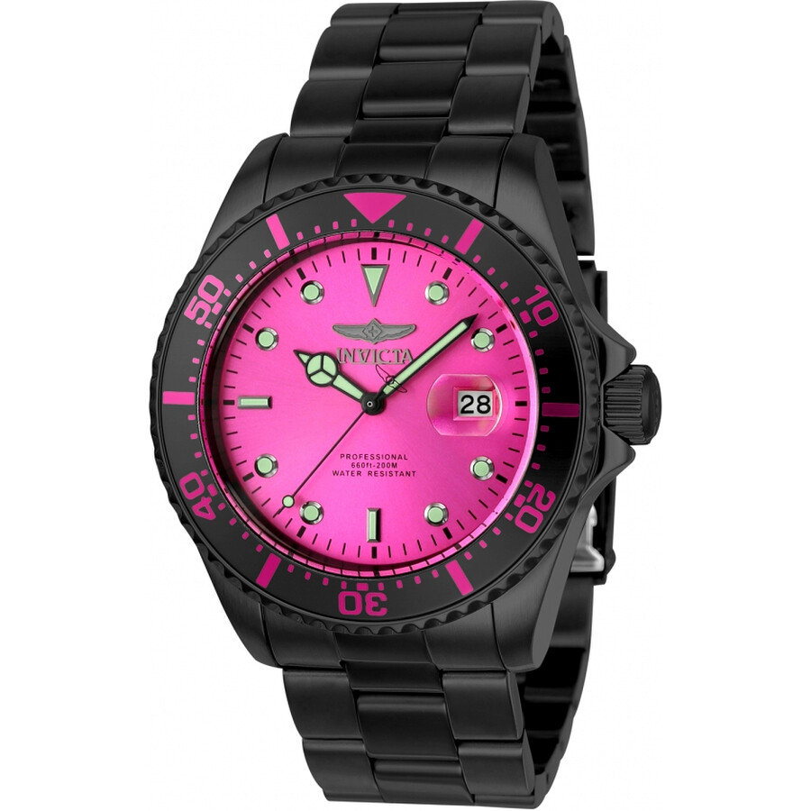 Invicta Pro Diver Pink Dial Men's Watch 23227 886678283347 - Pro Diver ...