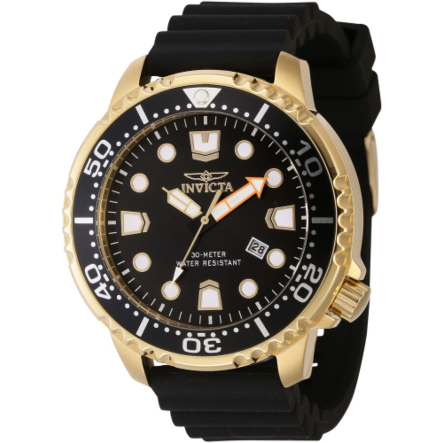 Invicta Pro Diver Quartz Black Dial Men's Watch 44833 886678596225 ...