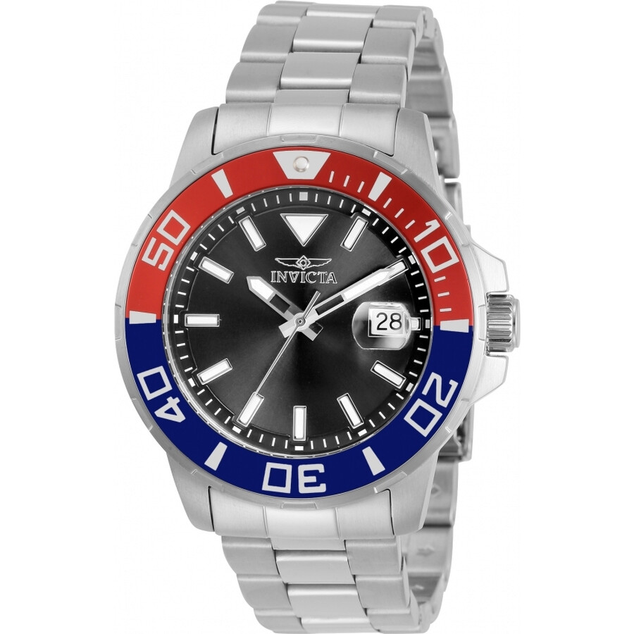 Invicta Pro Diver Quartz Black Dial Pepsi Bezel Men's Watch 30812 ...