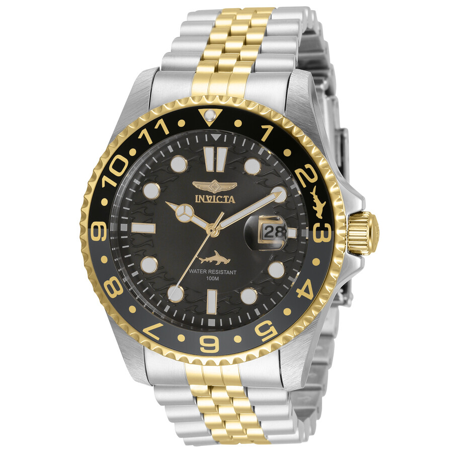 Invicta Pro Diver Quartz Black Dial Two-tone Men's Watch 35131 ...