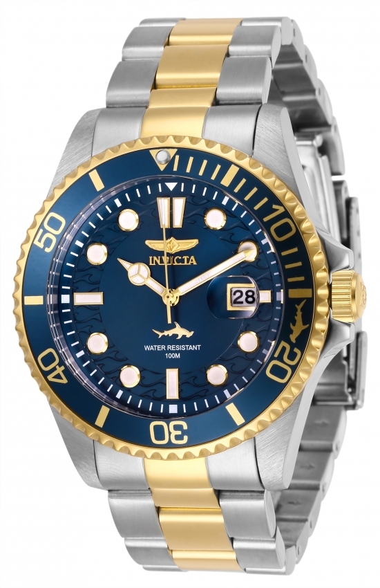 Invicta Pro Diver Quartz Blue Dial Two-tone Men's Watch 30021 ...