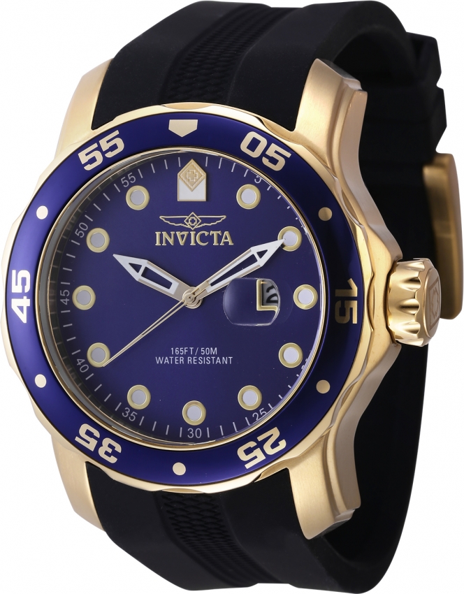 Invicta Pro Diver Quartz Blue Dial Men's Watch 45737 886678607358 - Pro ...