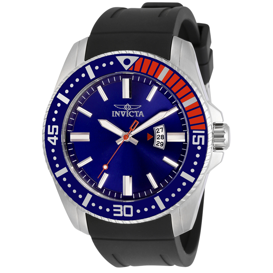 Invicta Pro Diver Quartz Blue Dial Pepsi Bezel Men's Watch 30741 ...