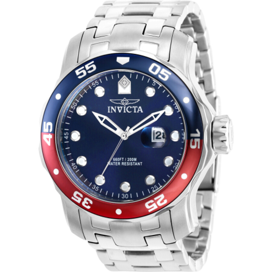 Invicta Pro Diver Quartz Blue Dial Pepsi Bezel Men's Watch 39090 ...