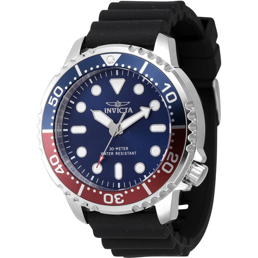 Invicta Pro Diver Quartz Blue Dial Pepsi Bezel Men's Watch 47222 ...