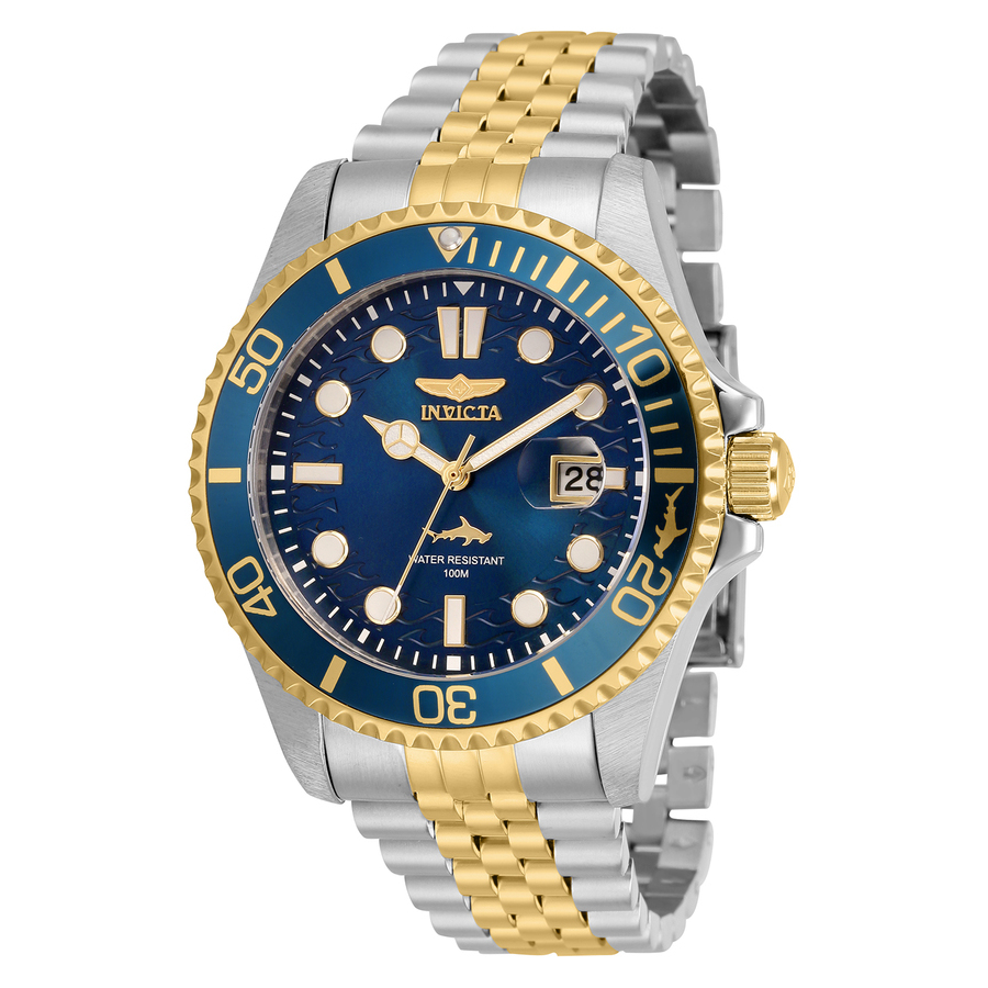 Invicta Pro Diver Quartz Blue Dial Two-tone Men's Watch 30616 ...