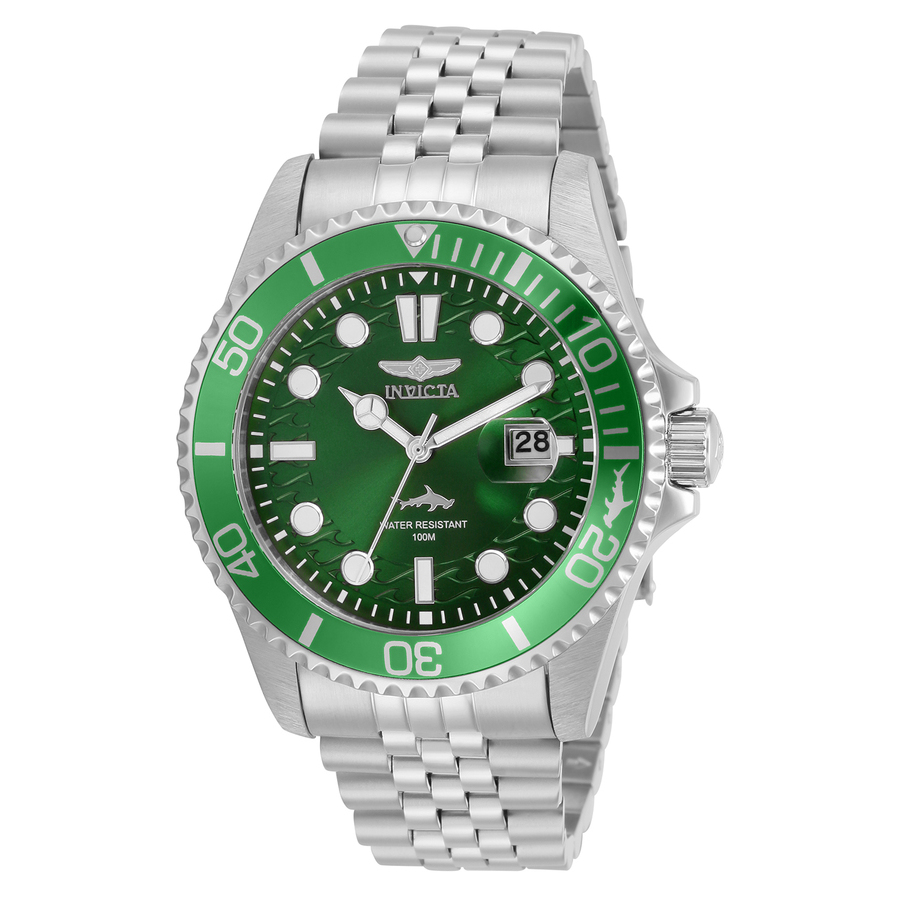 Invicta Pro Diver Quartz Green Dial Men's Watch 30611 886678363018 ...