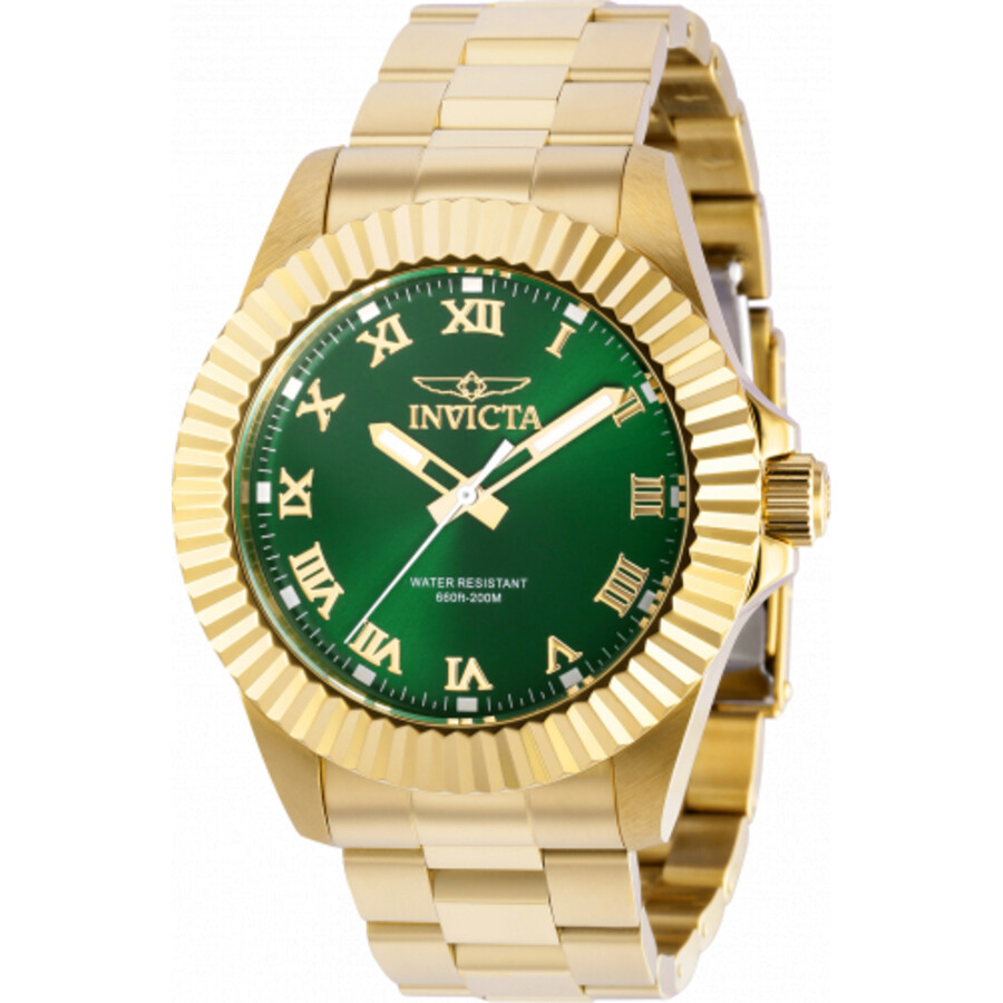 Invicta Pro Diver Quartz Green Dial Men's Watch 37405 Pro Diver Quartz ...