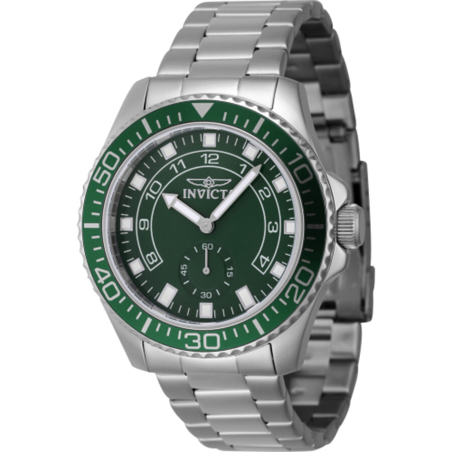 Invicta Pro Diver Quartz Green Dial Men's Watch 47126 886678624362 ...