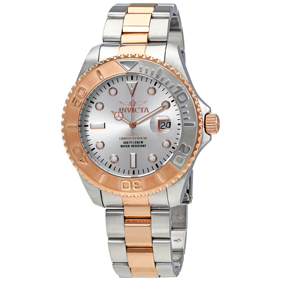 Invicta Pro Diver Quartz Silver Dial Men's Watch 24624 886678298082 ...