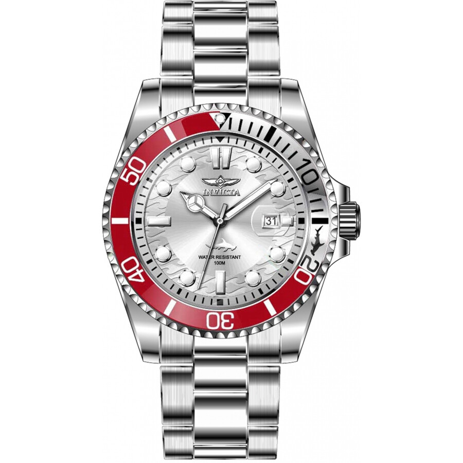 Invicta Pro Diver Quartz Silver Dial Men's Watch 44712 886678593811 ...