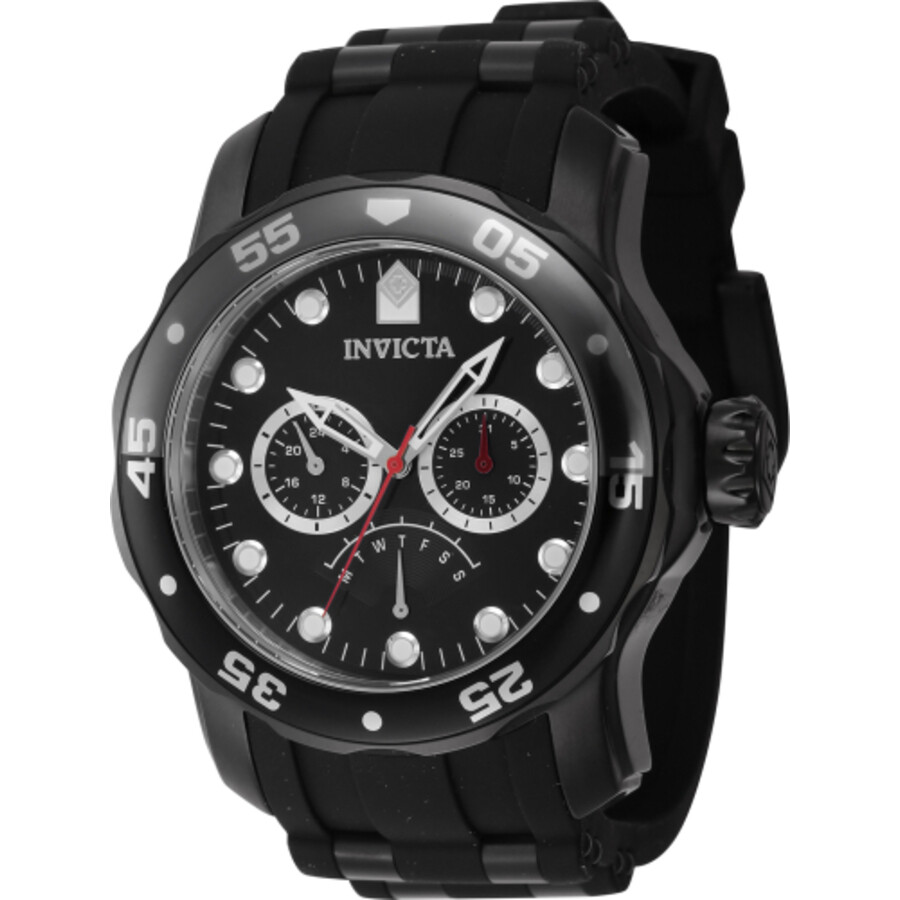 Invicta Pro Diver Retrograde GMT Quartz Black Dial Men's Watch 46966 ...