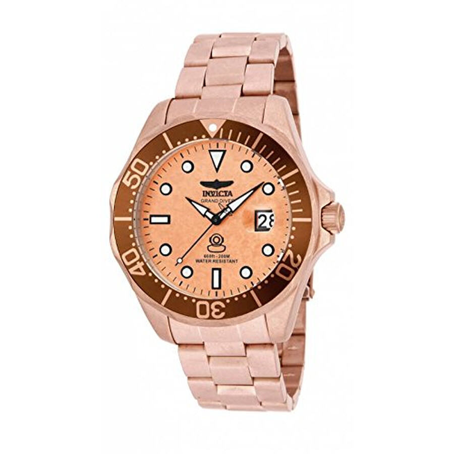 Invicta Pro Diver Rose Dial Rose Gold-plated Men's Watch 17109 ...