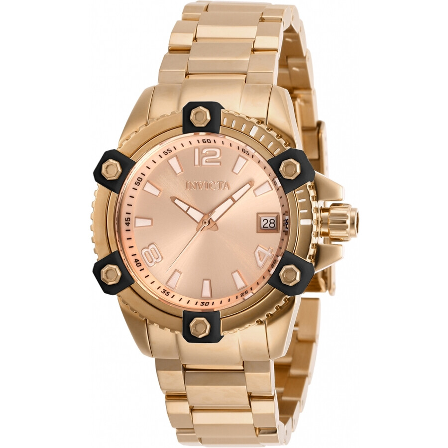 Invicta Pro Diver Rose Dial Rose Gold-tone Ladies Watch 27883 ...