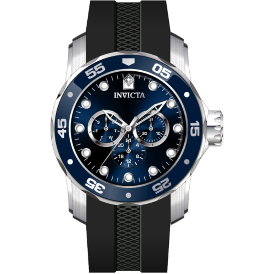 Invicta Pro Diver Scuba GMT Date Quartz Blue Dial Men's Watch 45722 ...