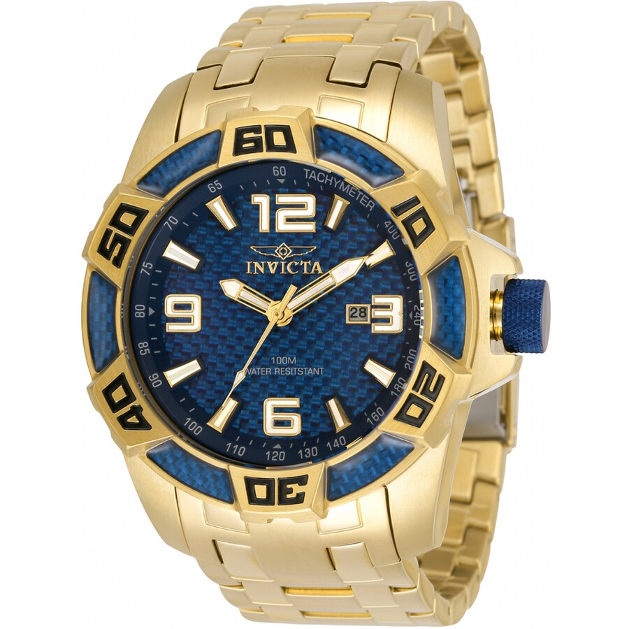 Invicta Pro Diver SCUBA Quartz Blue Dial Men's Watch 35543 886678432820 ...
