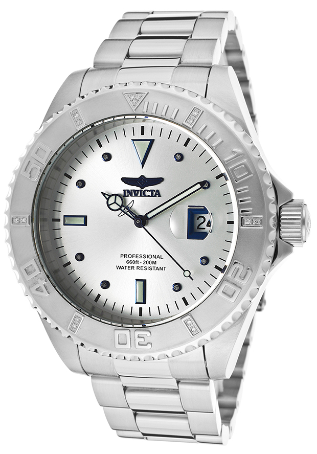 Invicta Pro Diver Silver Dial Men's Watch 12816 886678128167 - Pro ...