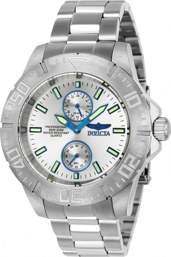 Invicta Pro Diver Silver Dial Men's Watch 23640 886678287734 - Pro ...